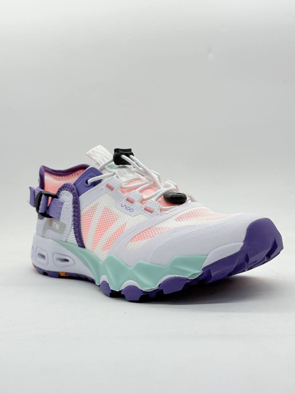 کفش ویکو سفید بنفش Vico white purple shoes - کفش ردپا